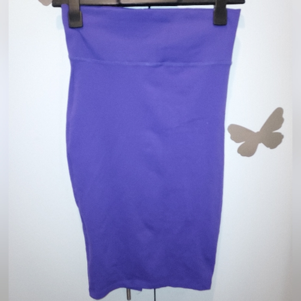 Bebe Purple Pencil Skirt With Small Split In The Back… - Gem